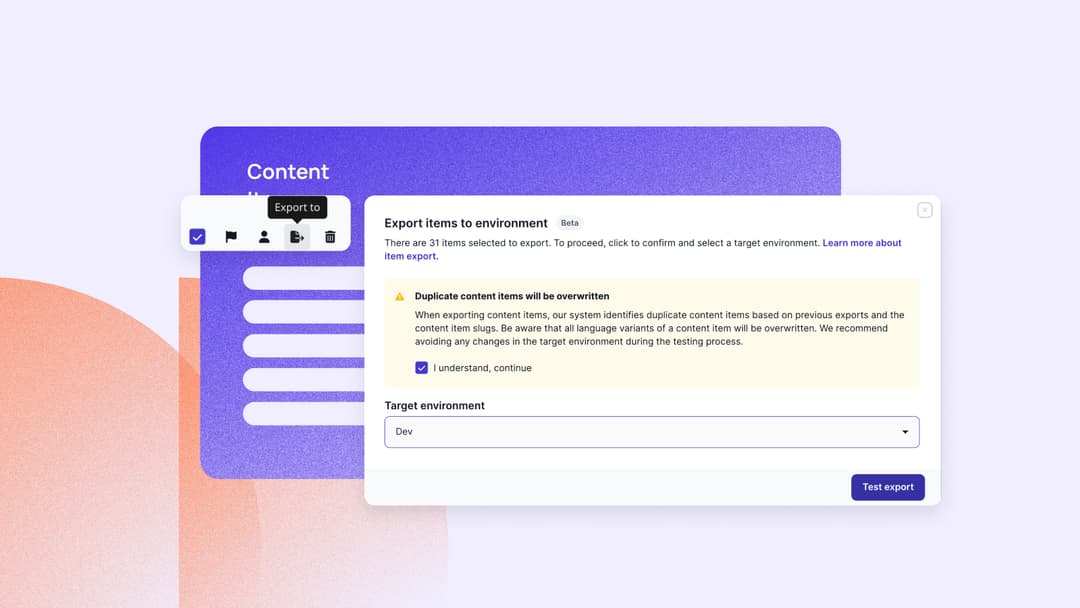 Simplify content transfer with the new Environment-to-Environment Content Export - Prepr CMS
